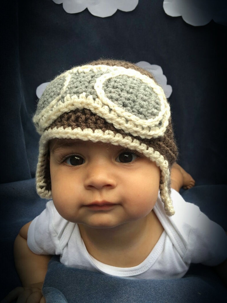Baby Aviator Hat, Adult Toddler Aviator Hat, Baby Photo Prop, Baby ...