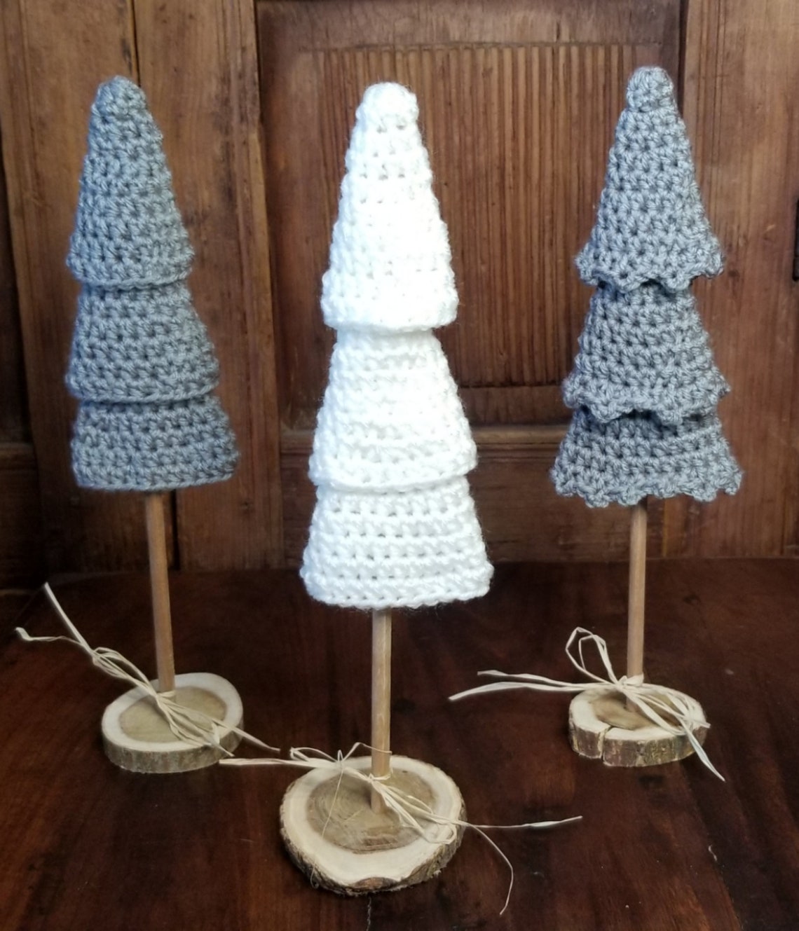 Rustic Crochet Christmas Tree Farmhouse Crochet Christmas - Etsy