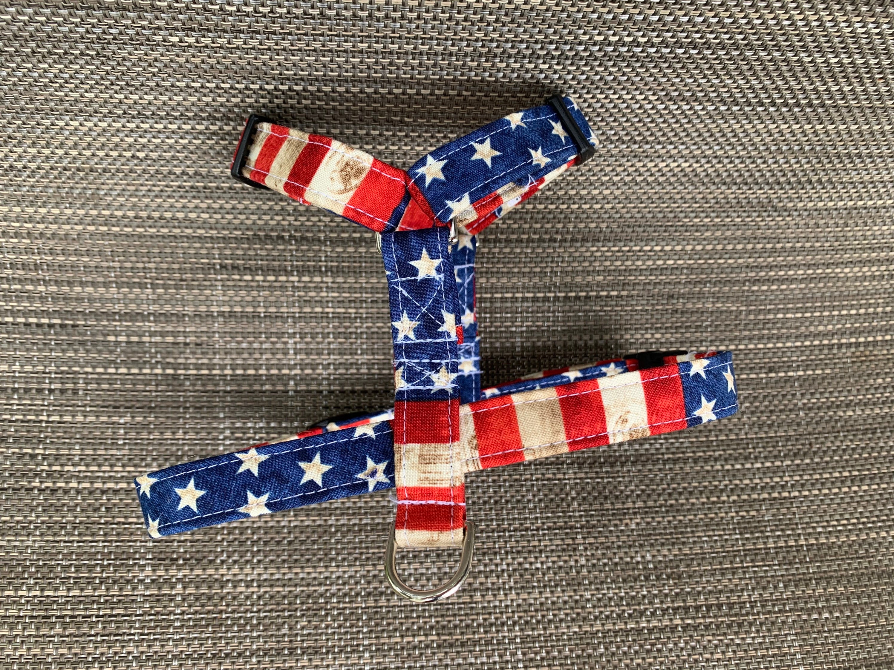 American Flag Dog Harness 4th of July Harness Personalized - Etsy UK