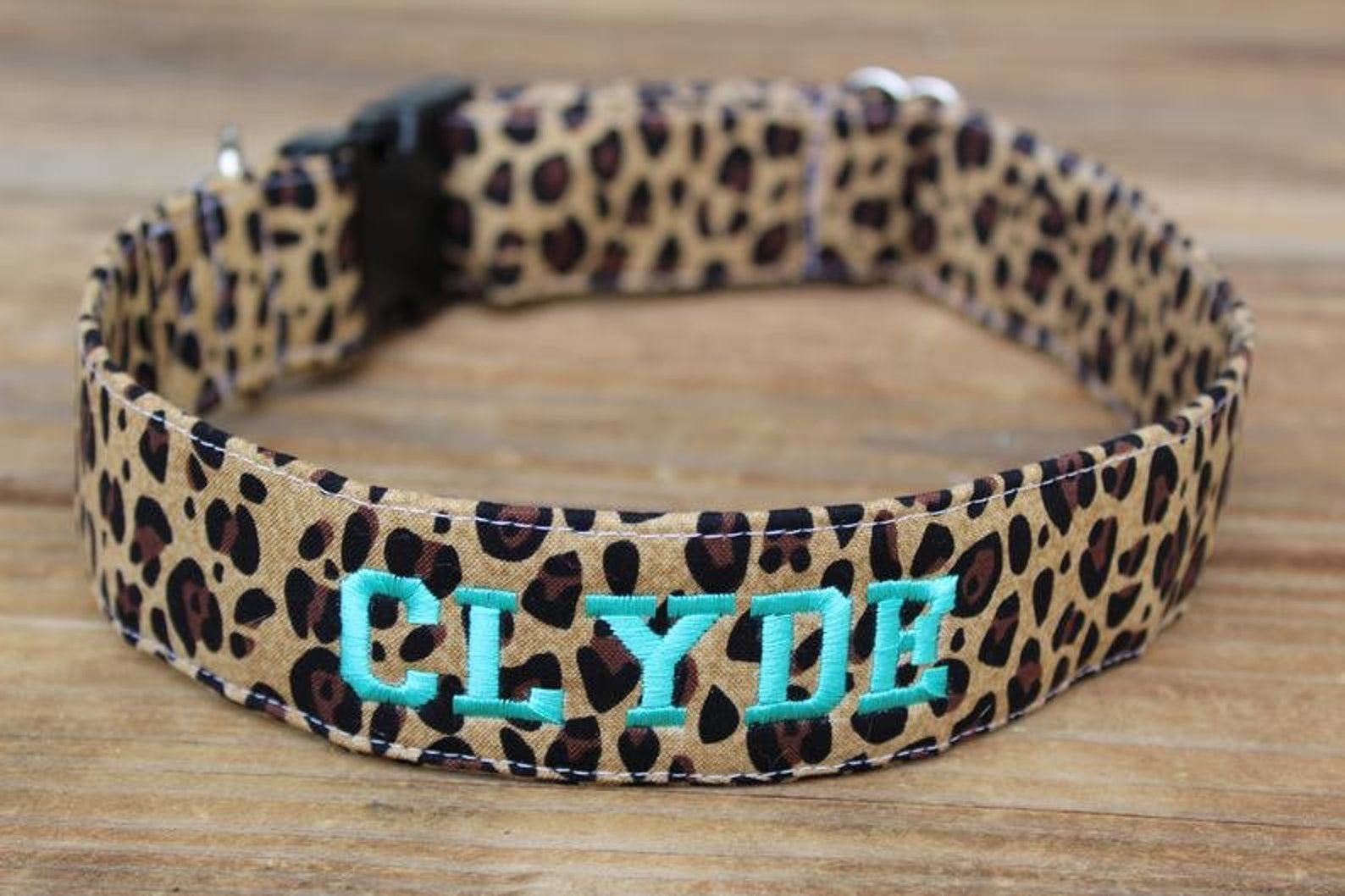 Leopard Print Dog Collar Personalized Dog Collar Jaguar - Etsy