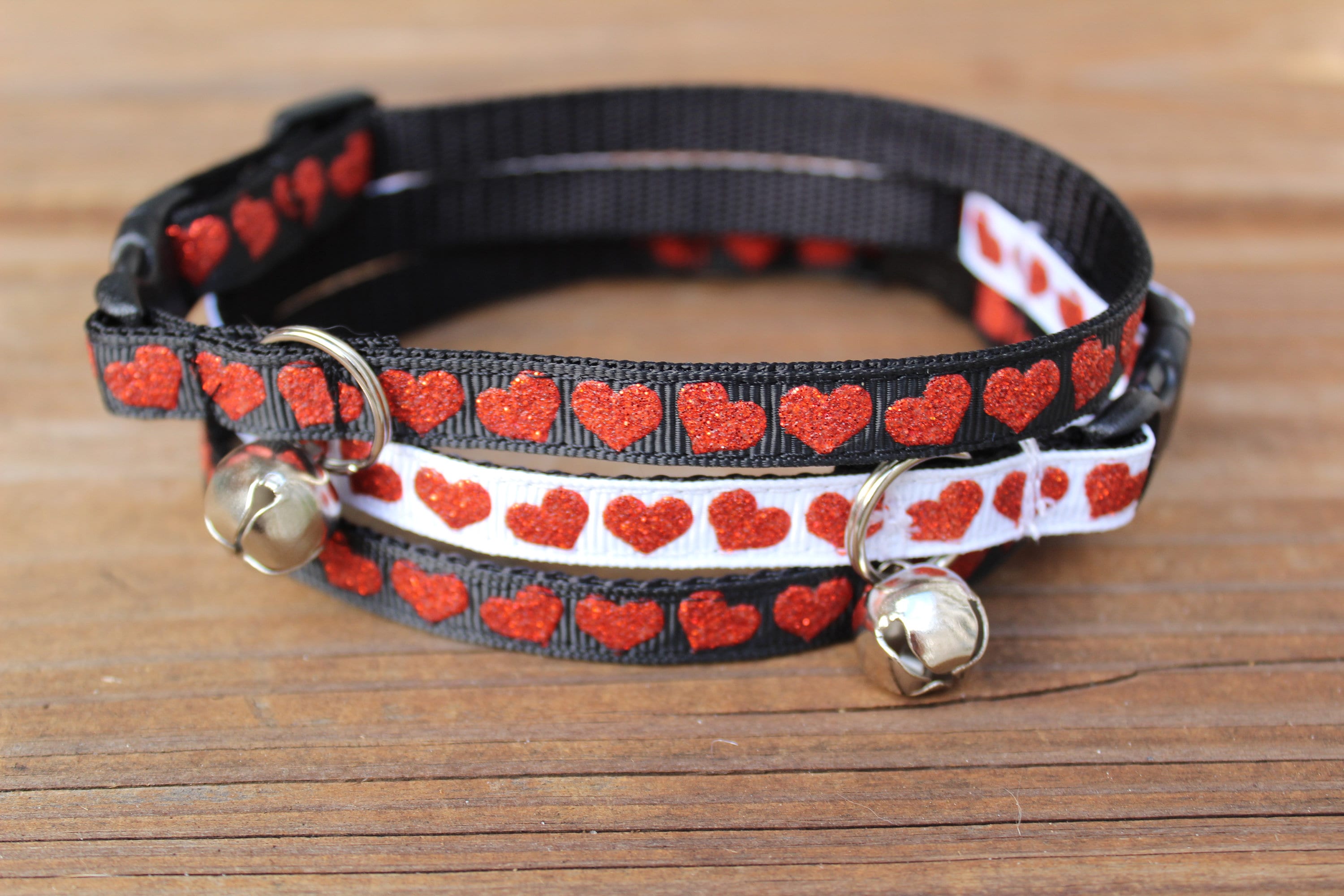 Collares de San Valentín Gato Corazón Gato Collar XS - Etsy España
