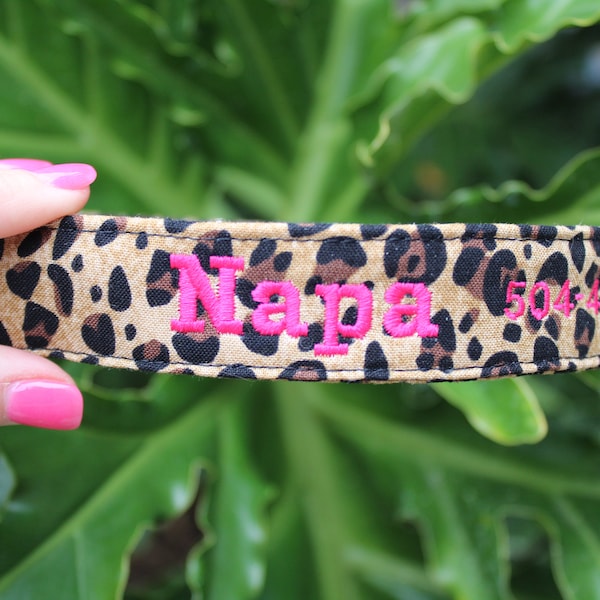 Leopard Dog Collar - Etsy