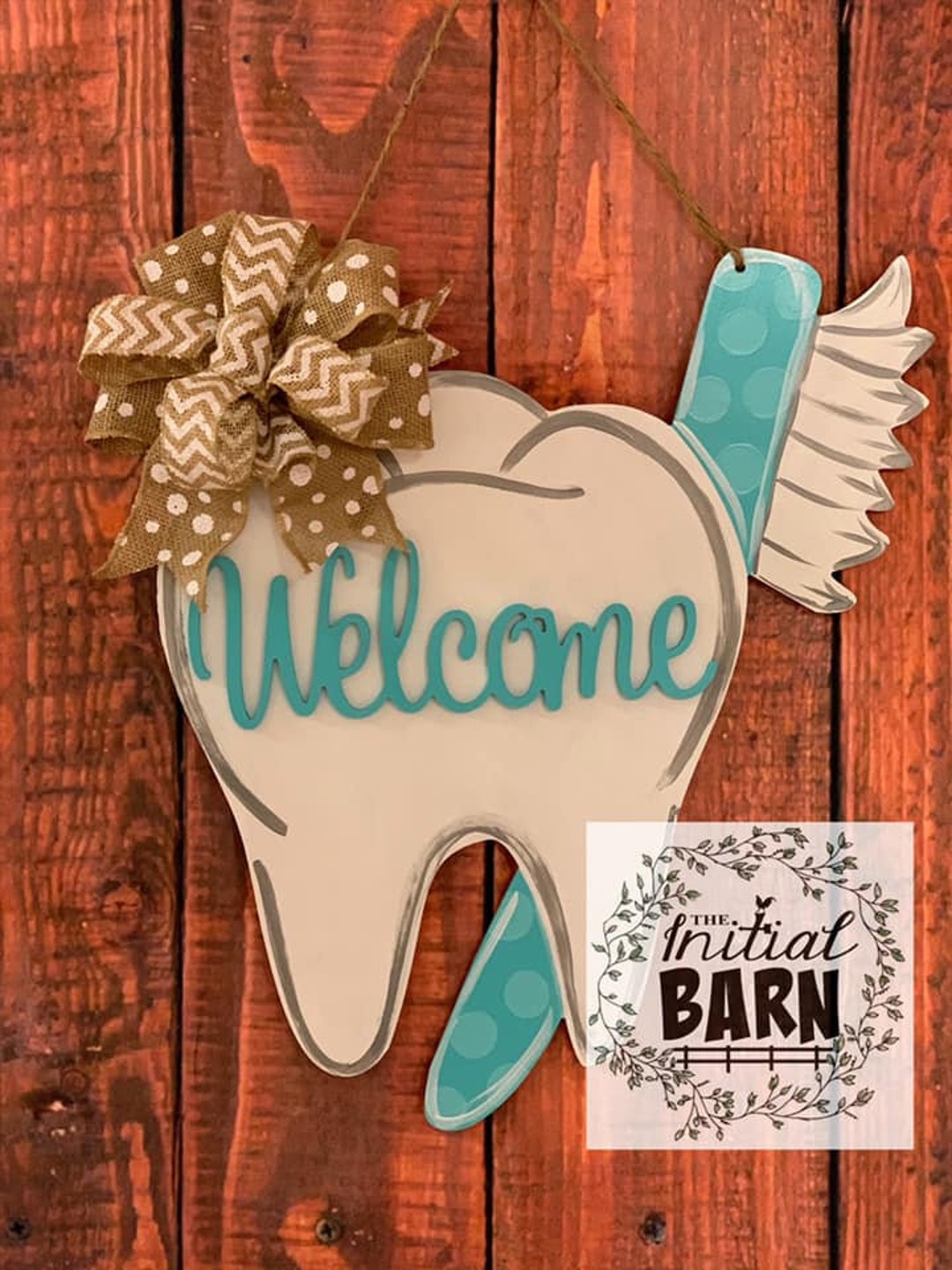 Dentist Welcome With Toothbrush Door Hanger - Etsy