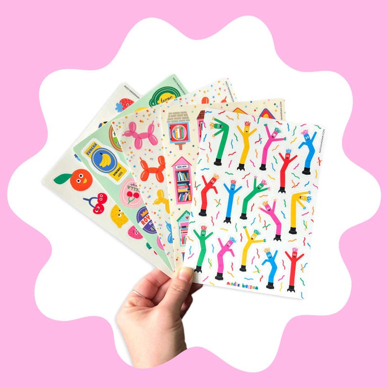 Little Libraries Sticker Sheet - Etsy