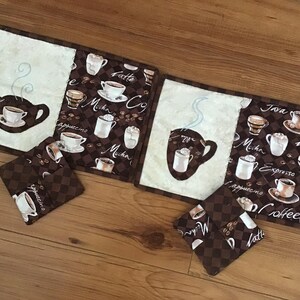 Coffee Mug Rugs, Set of 4 - Etsy