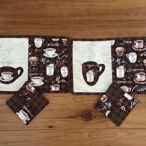 Coffee Mug Rugs, Set of 4 - Etsy