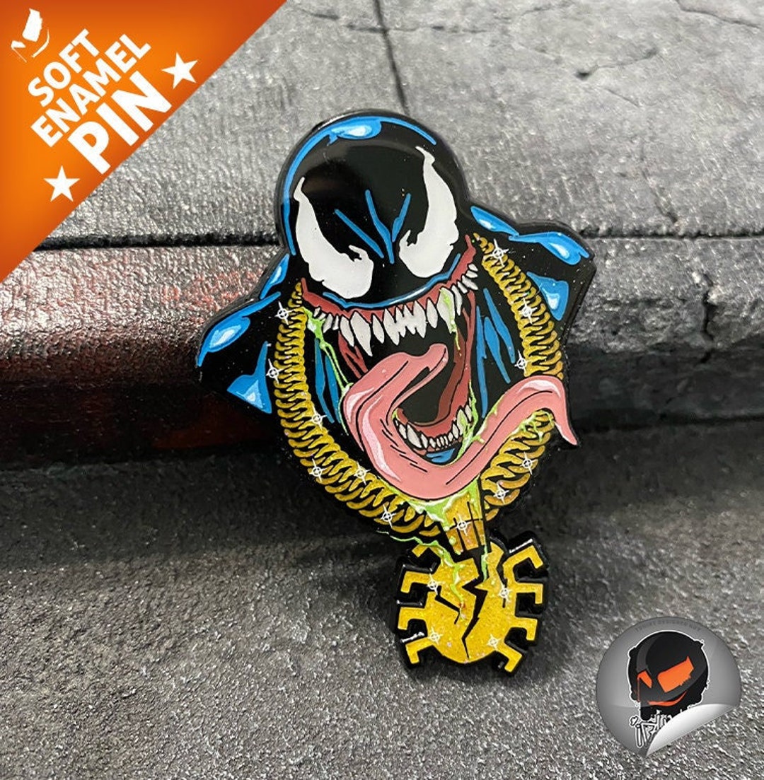 Symbiote Drip soft Enamel Pin - Etsy