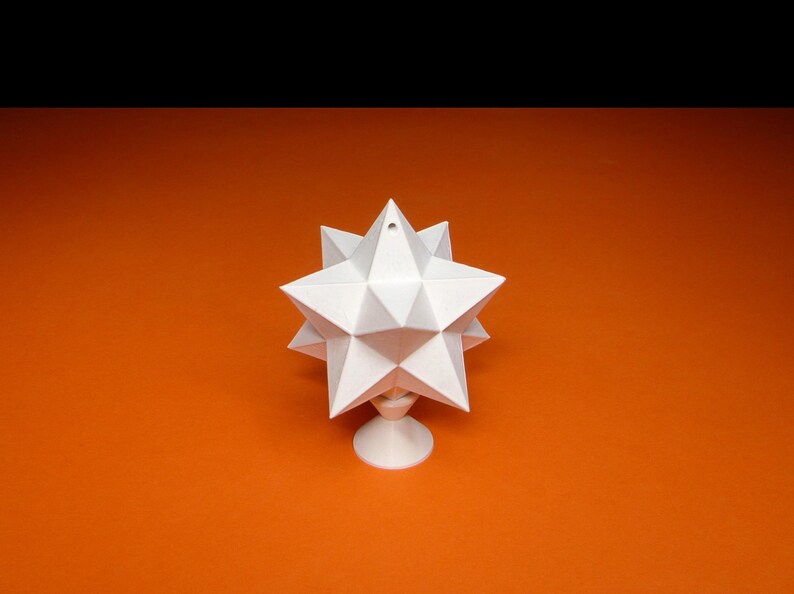 Small Plastic Stellated Dodecahedron - Etsy