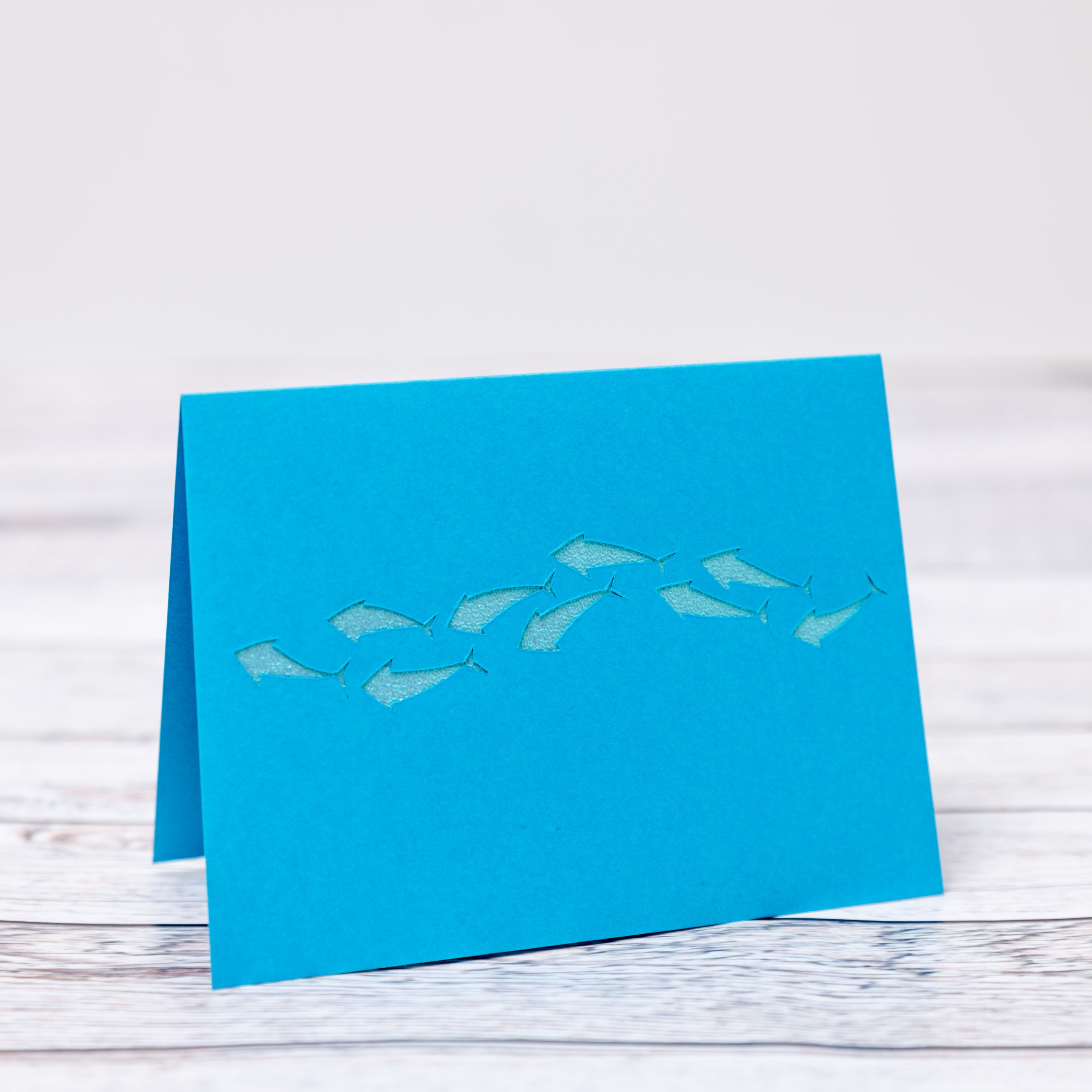 Handmade Papercut Fish Card With Iridescent Finish for Any - Etsy UK
