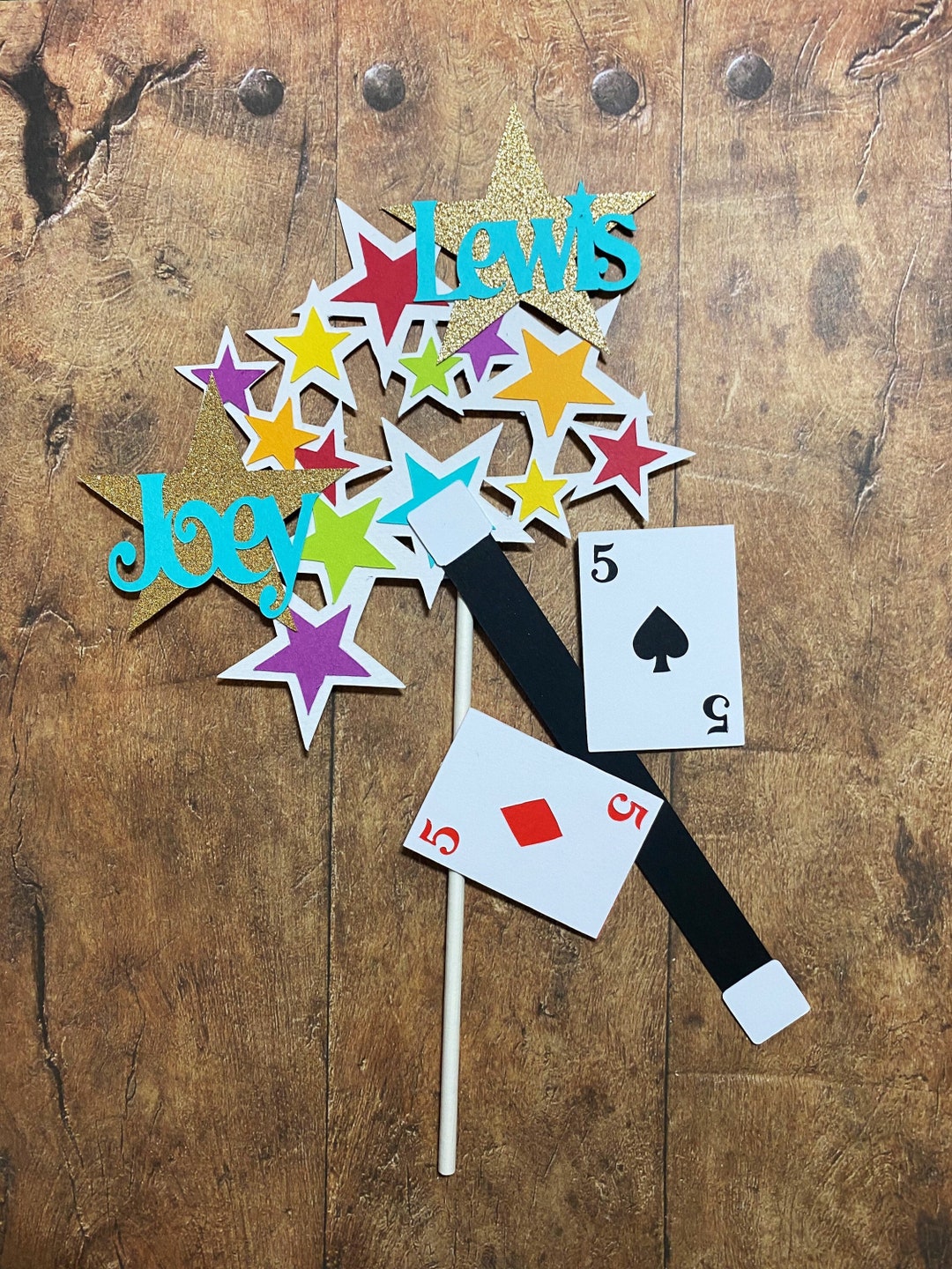 Magic Party Cake Topper, Magician Birthday Party Cake Decorations ...