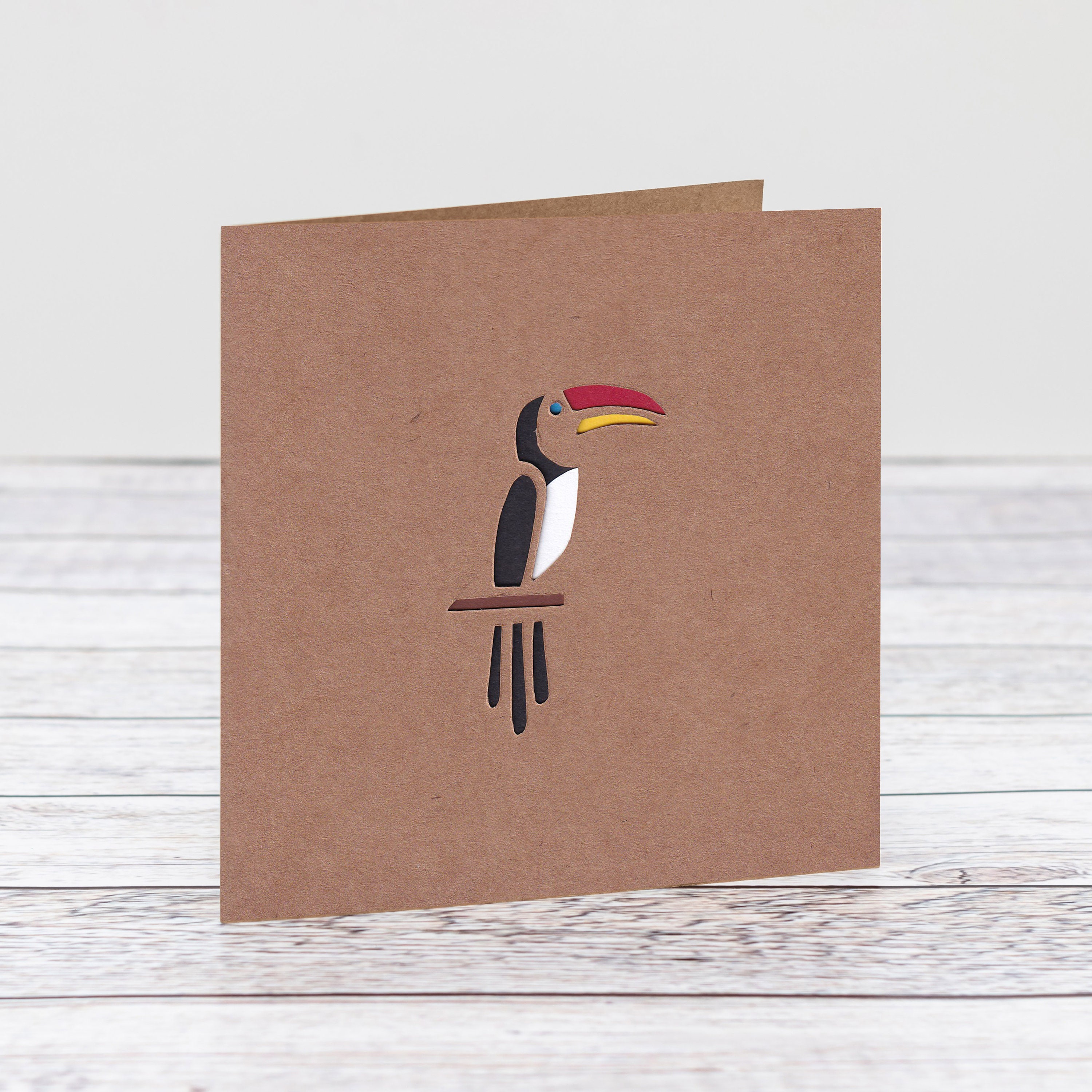 Handcrafted Papercut Toucan Card, Tropical Bird Greeting - Etsy UK