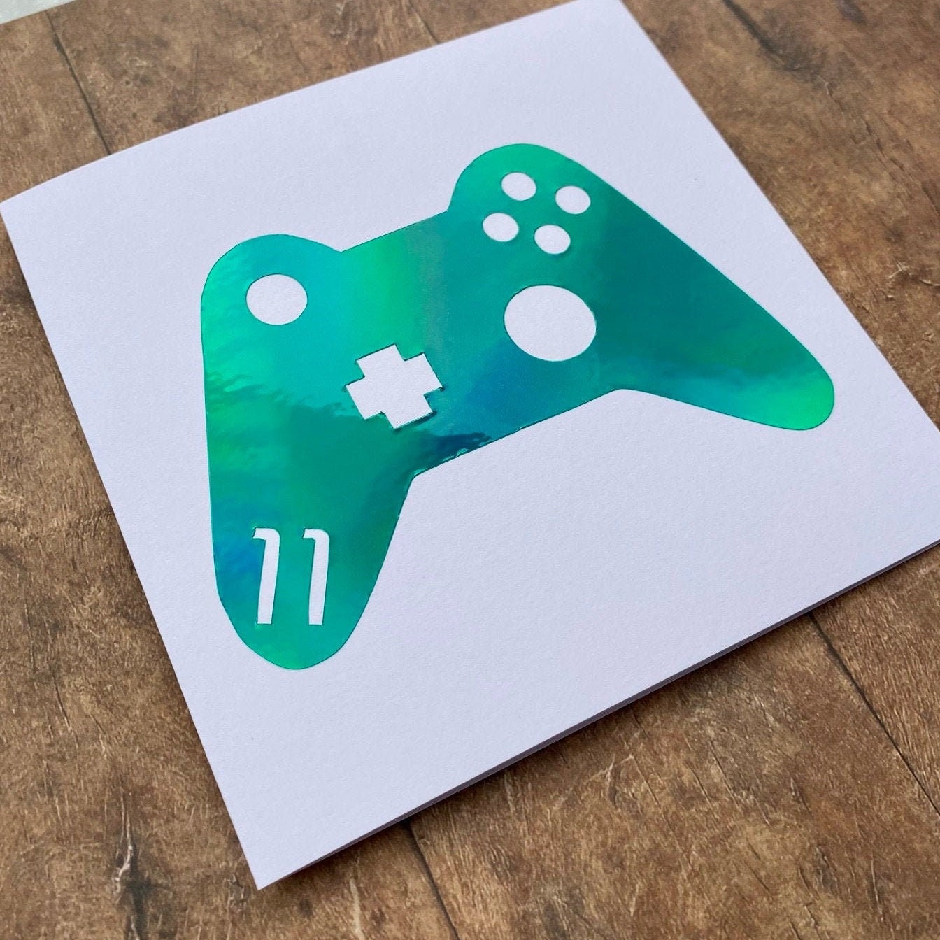 Computer Game Controller Birthday Card With Their Age and | Etsy