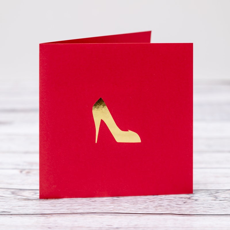 Girl Birthday Card Heels - Etsy UK