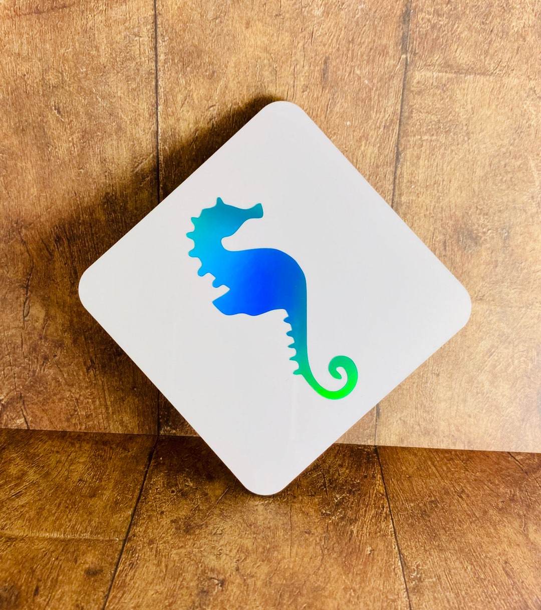 Iridescent Seahorse Coaster Handmade to Order Drink Coaster - Etsy