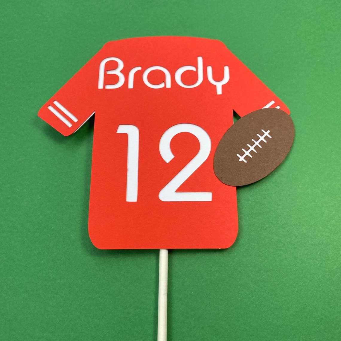 American Football Jersey Cake Topper Personalized With Their Name and ...