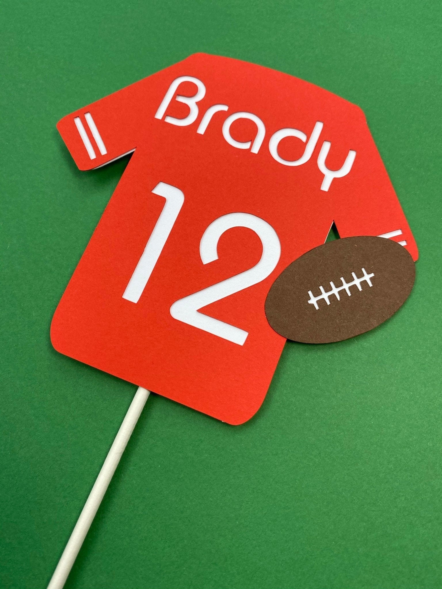 American Football Jersey Cake Topper Personalized With Their Name and ...