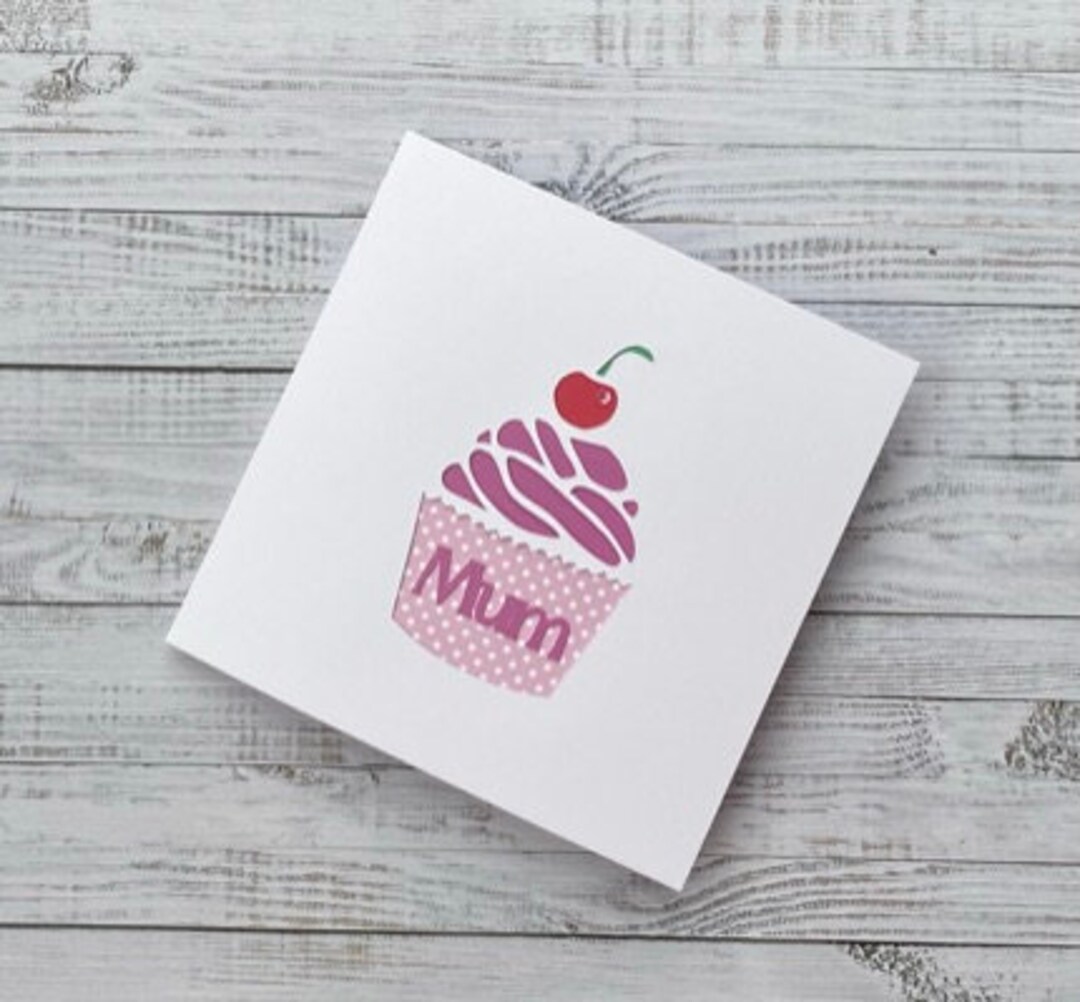 Cupcake Mother's Day Card A Special Handmade Papercut Card for the Best ...