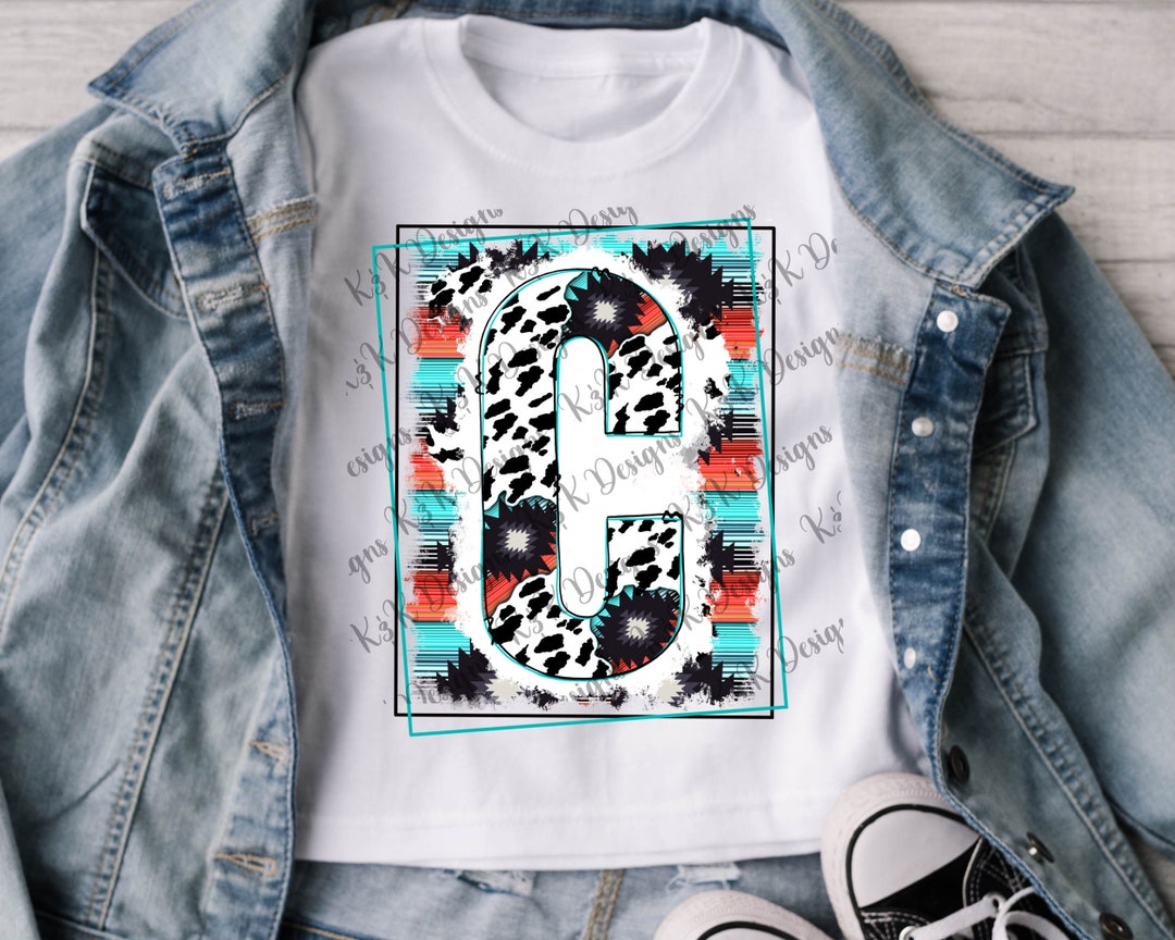 Western Letter “C” PNG, Cow Design, Sublimation - Etsy