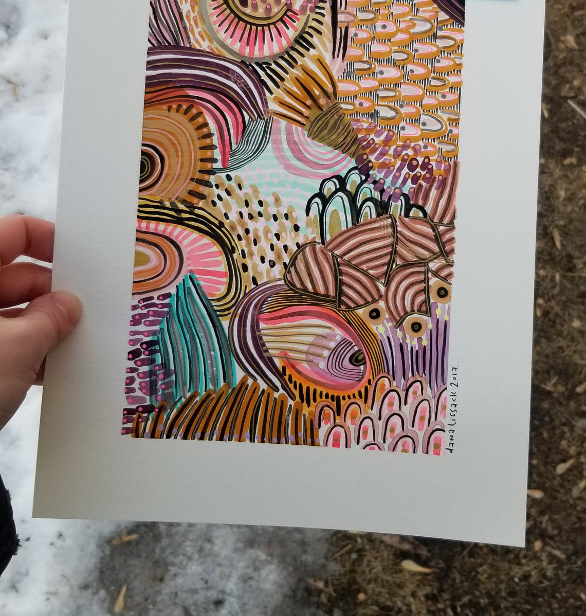 Ilustración abstracta original - Etsy España