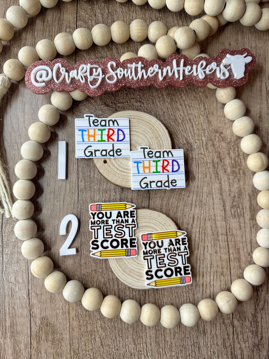 Planar- Flatback- Third Grade - Bow Centers- Pendants- Badge Reels ...