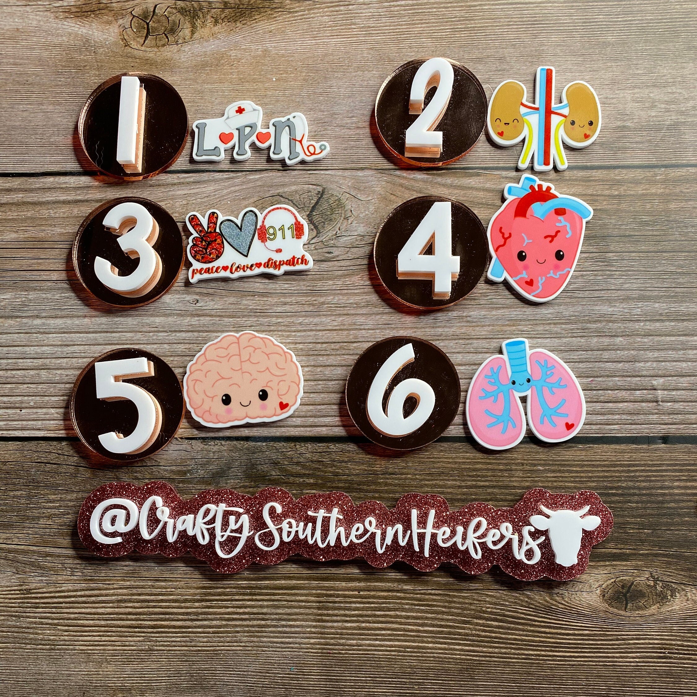 Planar- Flatback Planar- Planars- Flatback- Charms- 911- Lungs - Resin ...