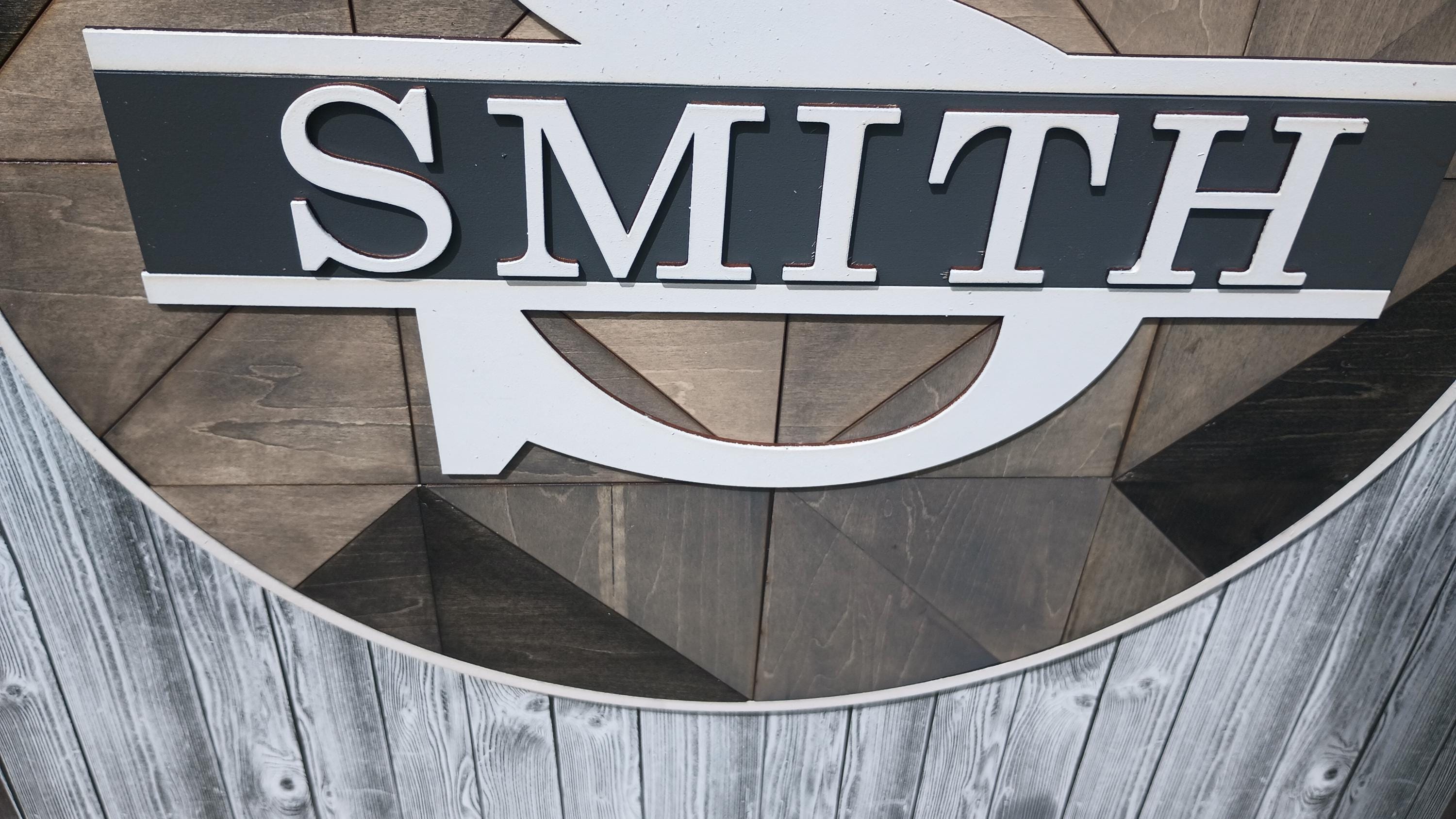 Personalized Last Name Welcome Sign | 3D Wood Front Door Decor - Etsy