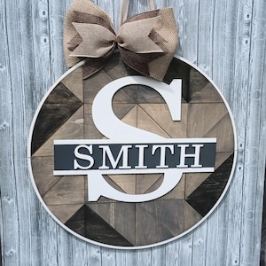 Front Door Decor | Welcome Sign | Last Name | Personalized | Front Door ...
