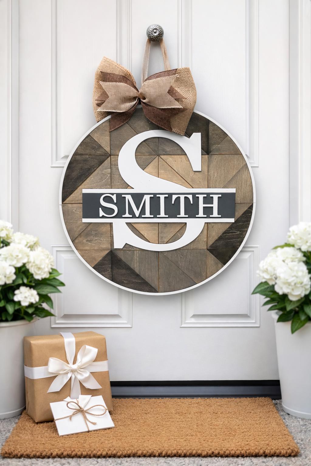 Front Door Decor Sign – Wooden Welcome Sign for Front Door, Entryway ...