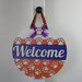 Clemson Door Hanger Sign, Clemson Tigers Door Hanger, Welcome Sign ...