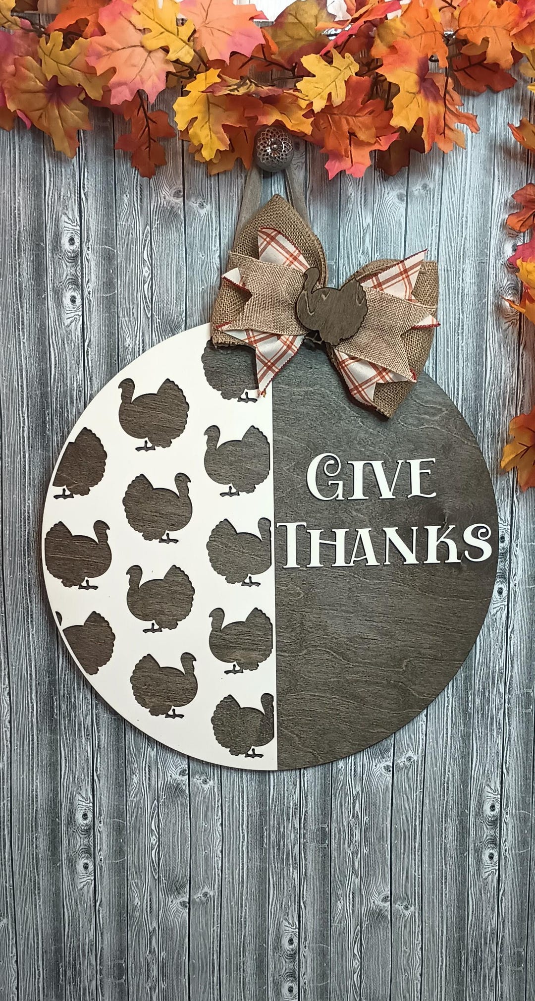 Thanksgiving Door Hanger | Fall Decor Wall Sign | Fall Lover Gift ...