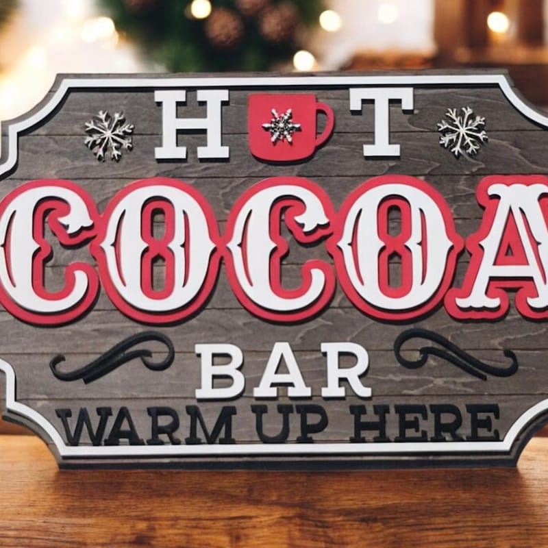 Hot Cocoa Bar Sign - Etsy