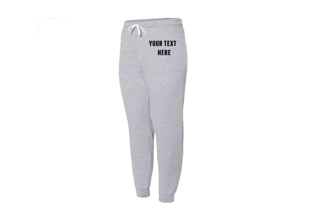 BELLA + Canvas-unisex Joggers-personalized Custom Print-custom Jogger ...
