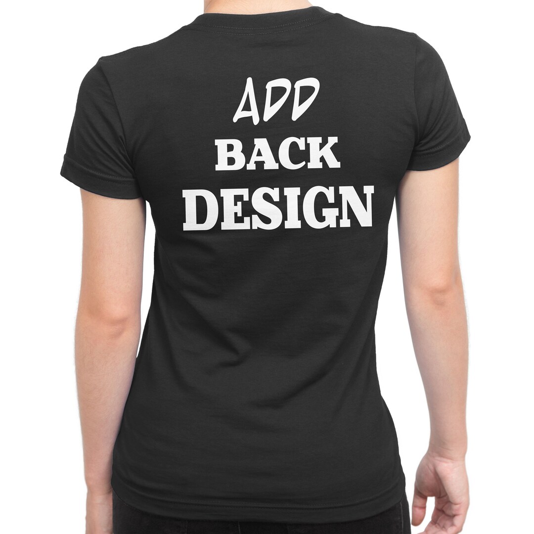 BACK DESIGN UPGRADE for Your T-shirt - Etsy