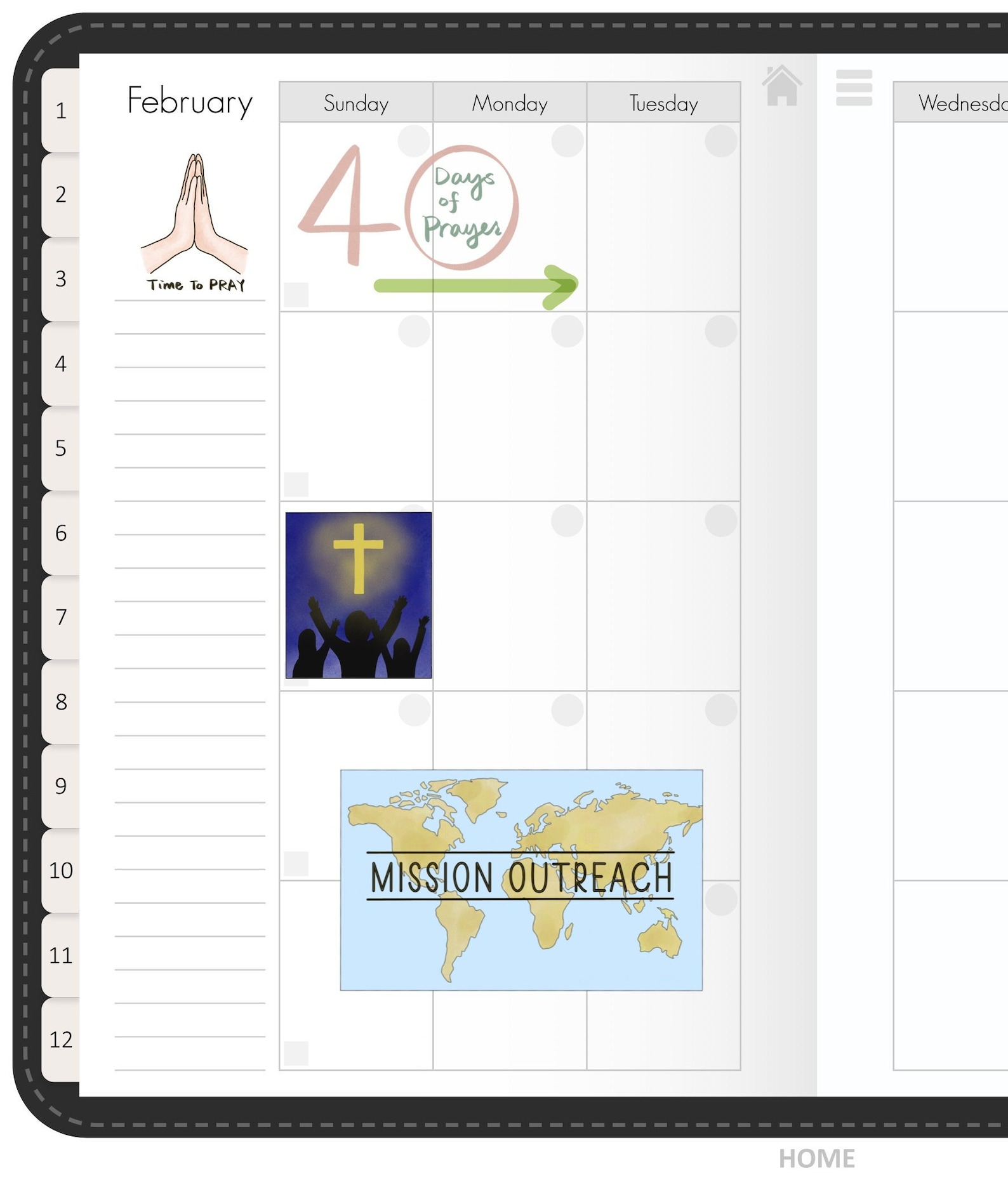 Faith Life Digital Stickers - Hand Drawn, Pre-cropped Pngs, Goodnotes ...