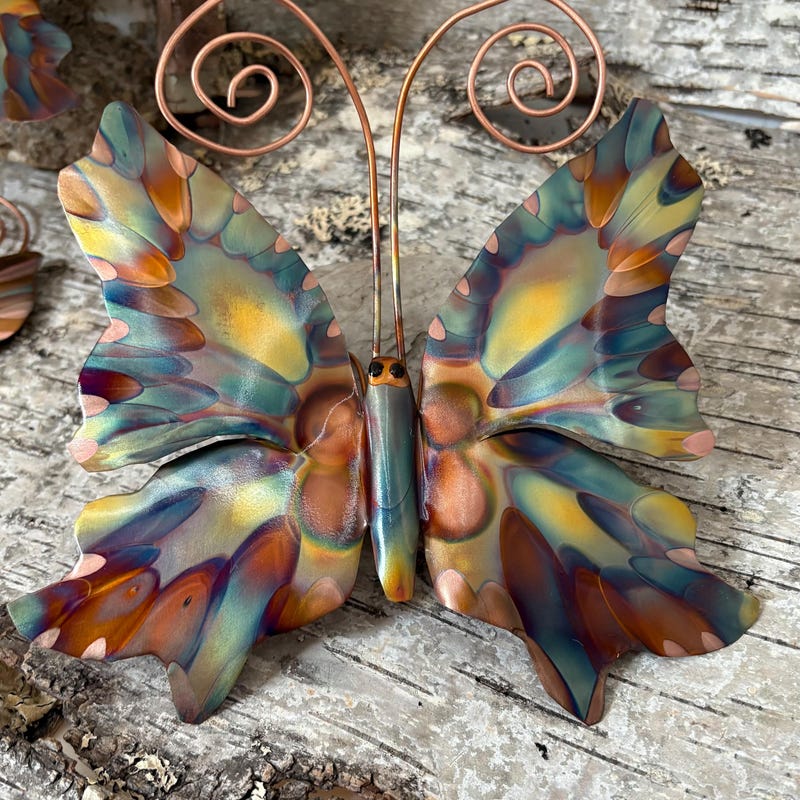 Metal Butterfly Wall Art - Etsy