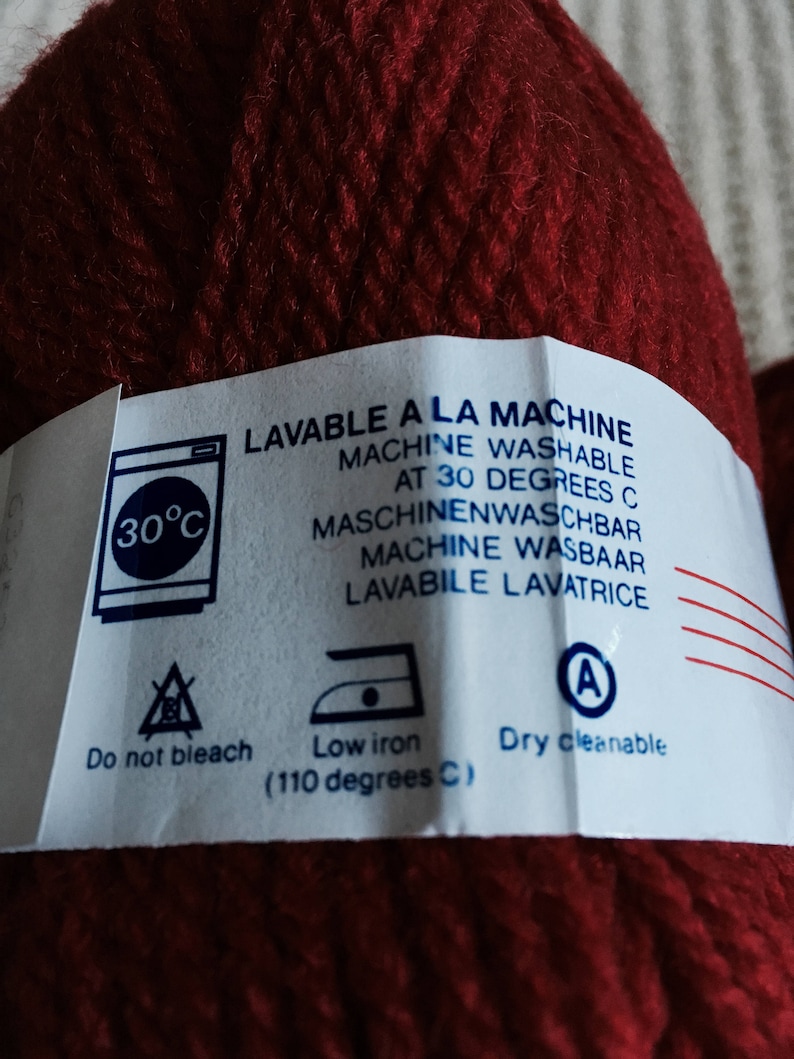 Pingostar by Pingouin in Red - Wool Acrylic Blend - Made in France - Etsy