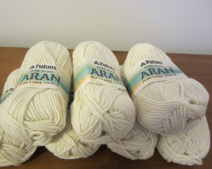 Aran Pure Wool by Patons in Natural 100% Wool - Etsy