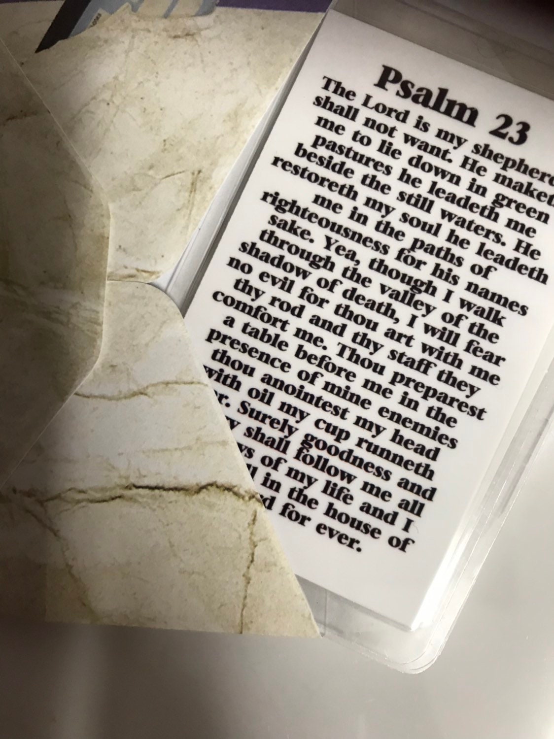 Psalm 23 Prayer Cards. ( 2.0 X 2.9 Inches) Credit Card Size ...