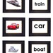 A4 Flash Cards. PDF PRINTABLE Large Learning Cards. Transport ...