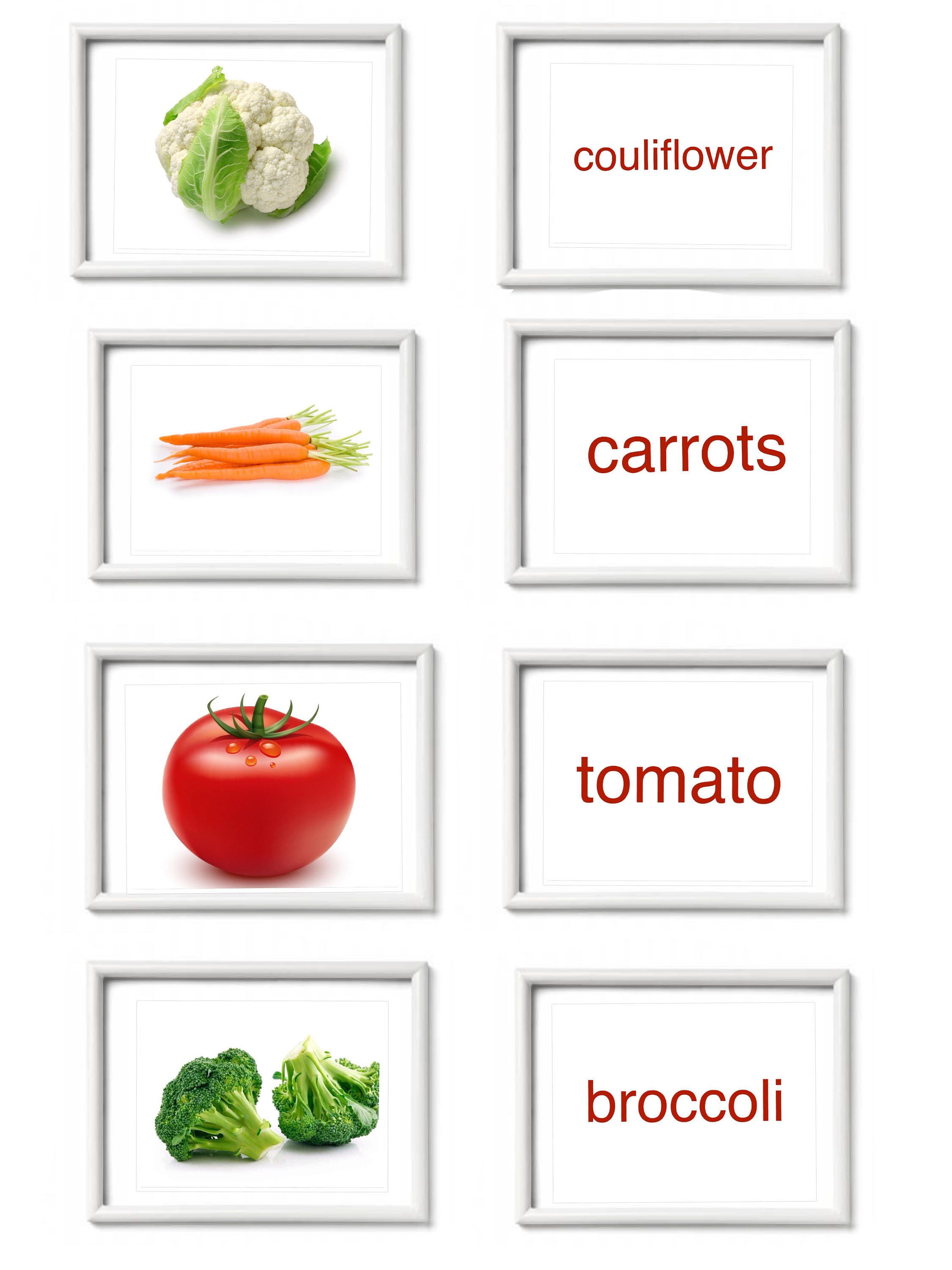 A4 Flash Card. PRINTABLE FLASHCARDS. Flash Cards. Vegetables Flashcards ...