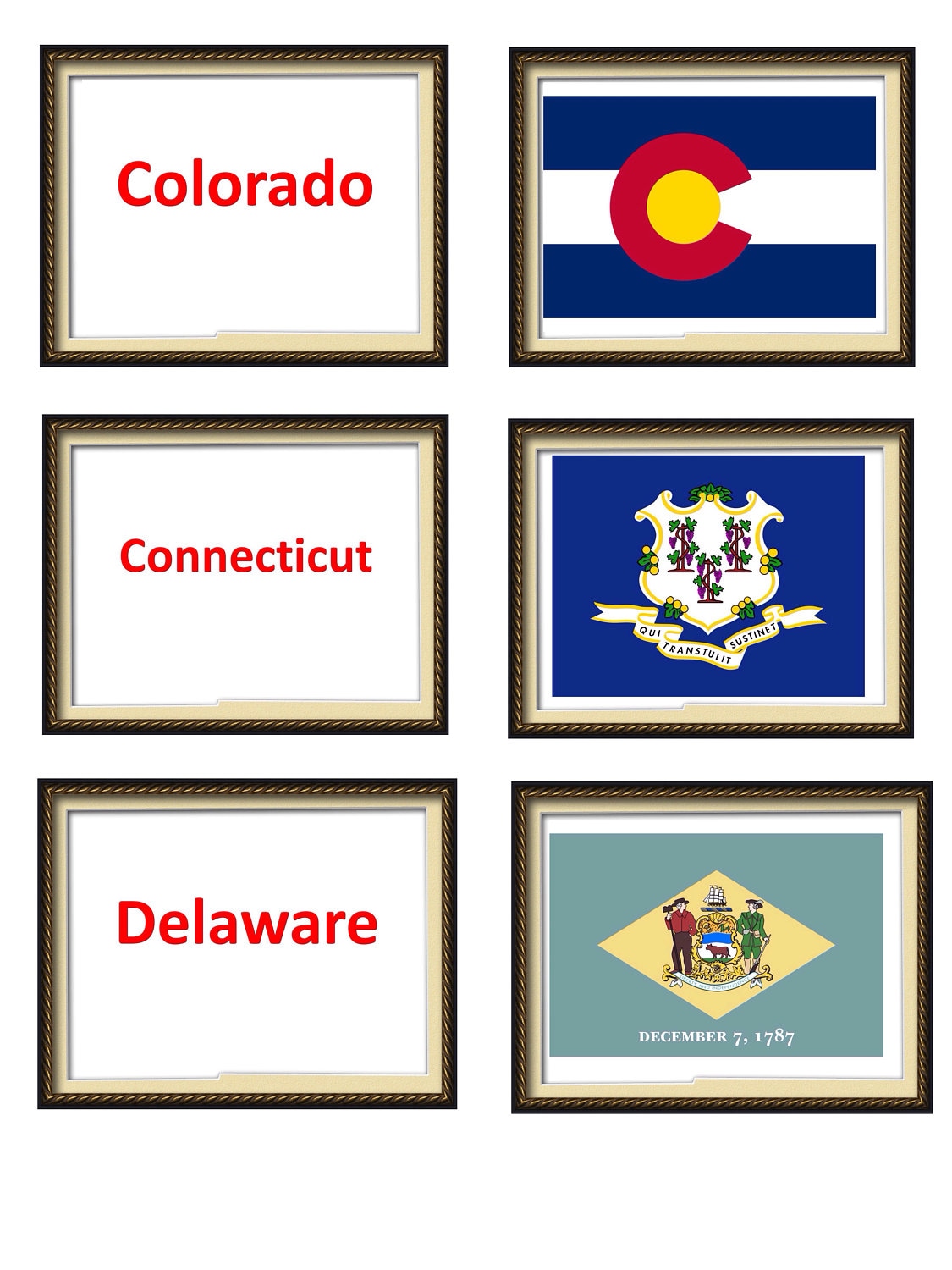 A4 Flash Cards. Printable Flags of the World. United States Flags Flash ...