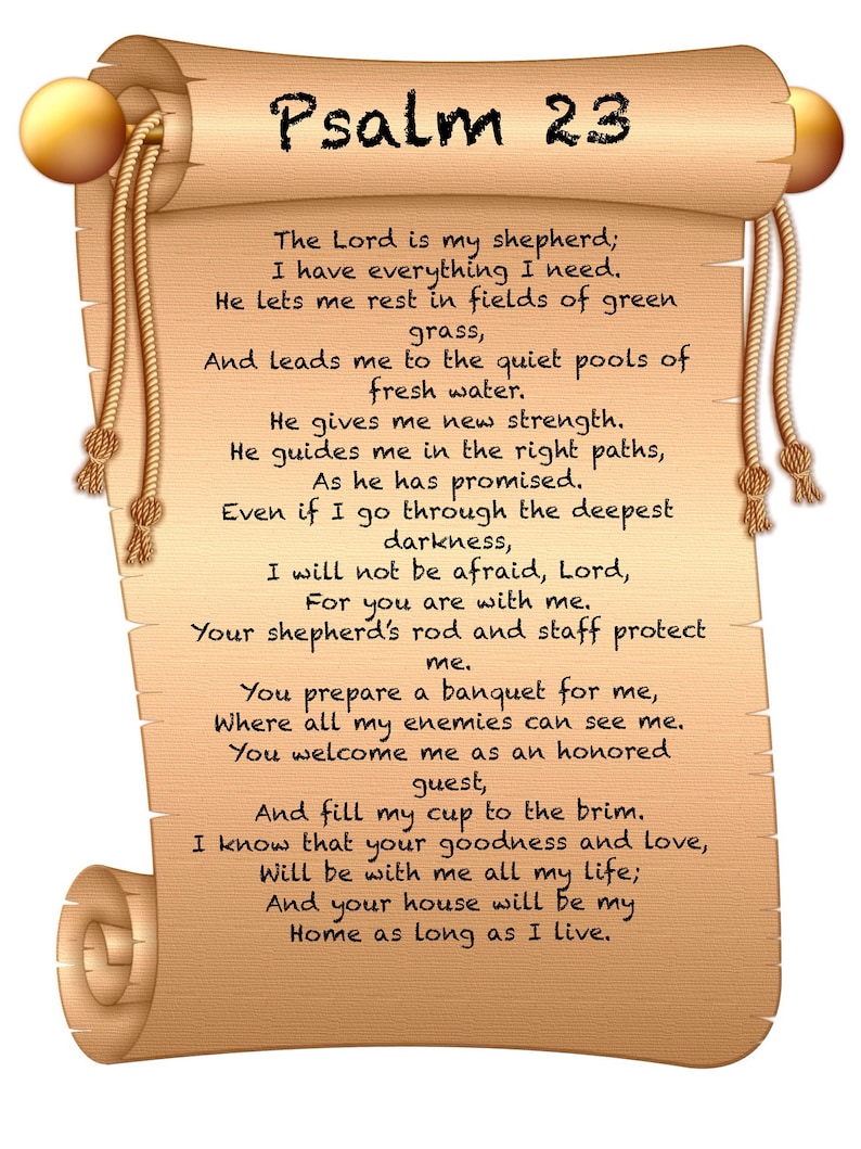 Psalm 23 Poster 23RD PSALM The LORD Is My Etsy psalm-23-poster-23rd-psalm-the-lord-is-my-etsy