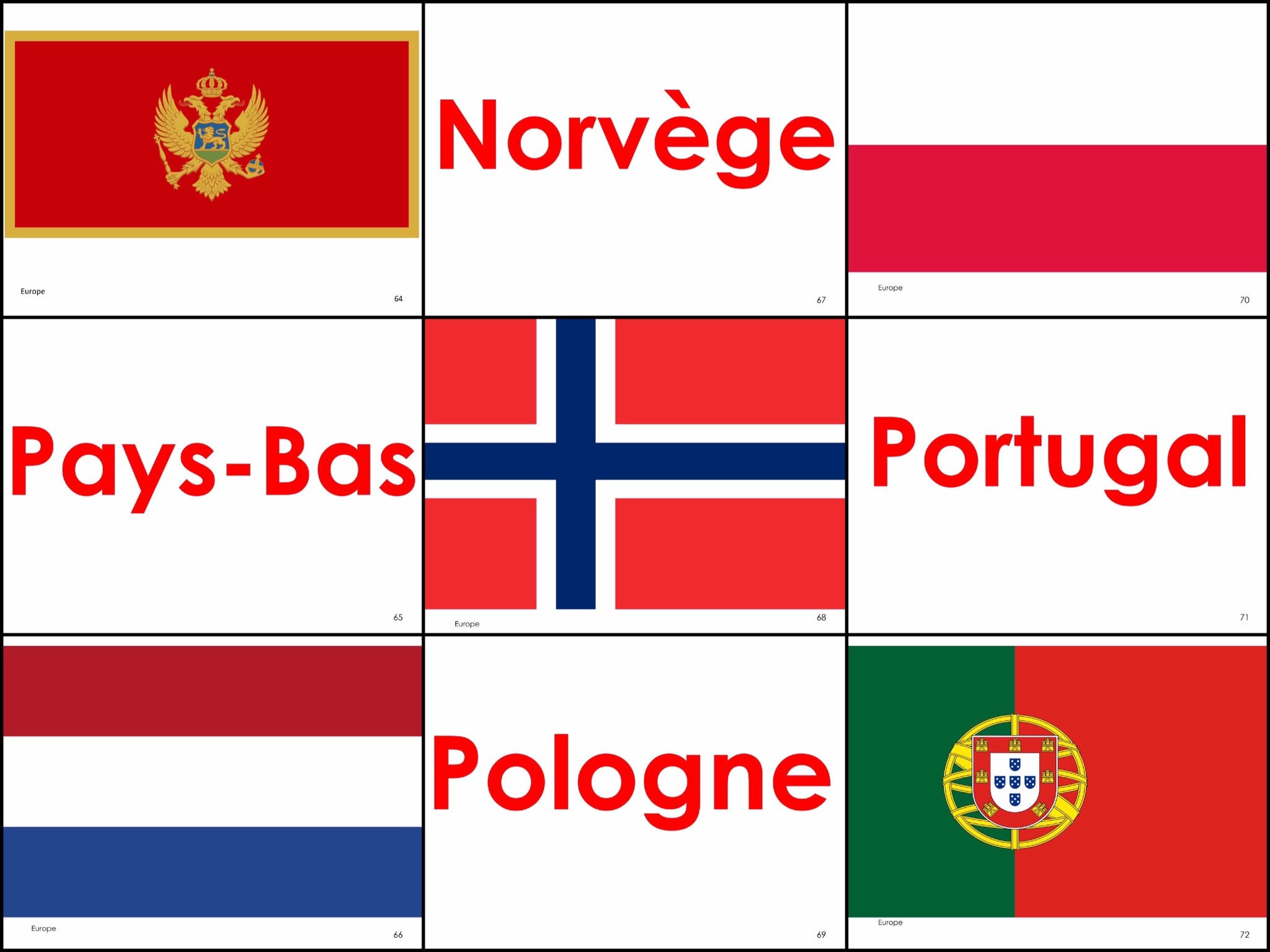 World Flags in French. DIGITAL DOWNLOAD. Preschools, Toddlers. A4 Flash ...