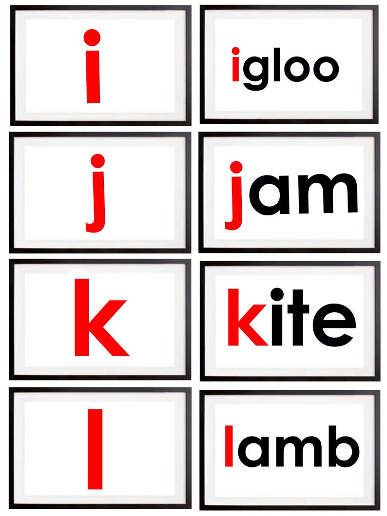 Alphabet A-z Phonics Flashcards. 84 PDF Full A4 Alphabet Flashcards ...
