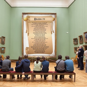 Psalm 91 Print Psalm 40 X 60 Inch Poster Psalm Wall Art Christian Gift ...