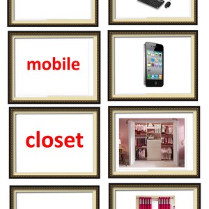 A4 PDF Flash Cards: Things at Home Flashcards. Household Items Flash ...