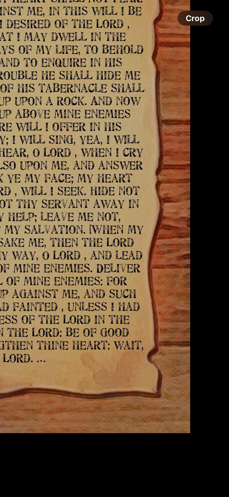 Psalm 27 Poster. Digital Bible Verse Print. the Lord is My Light and My ...