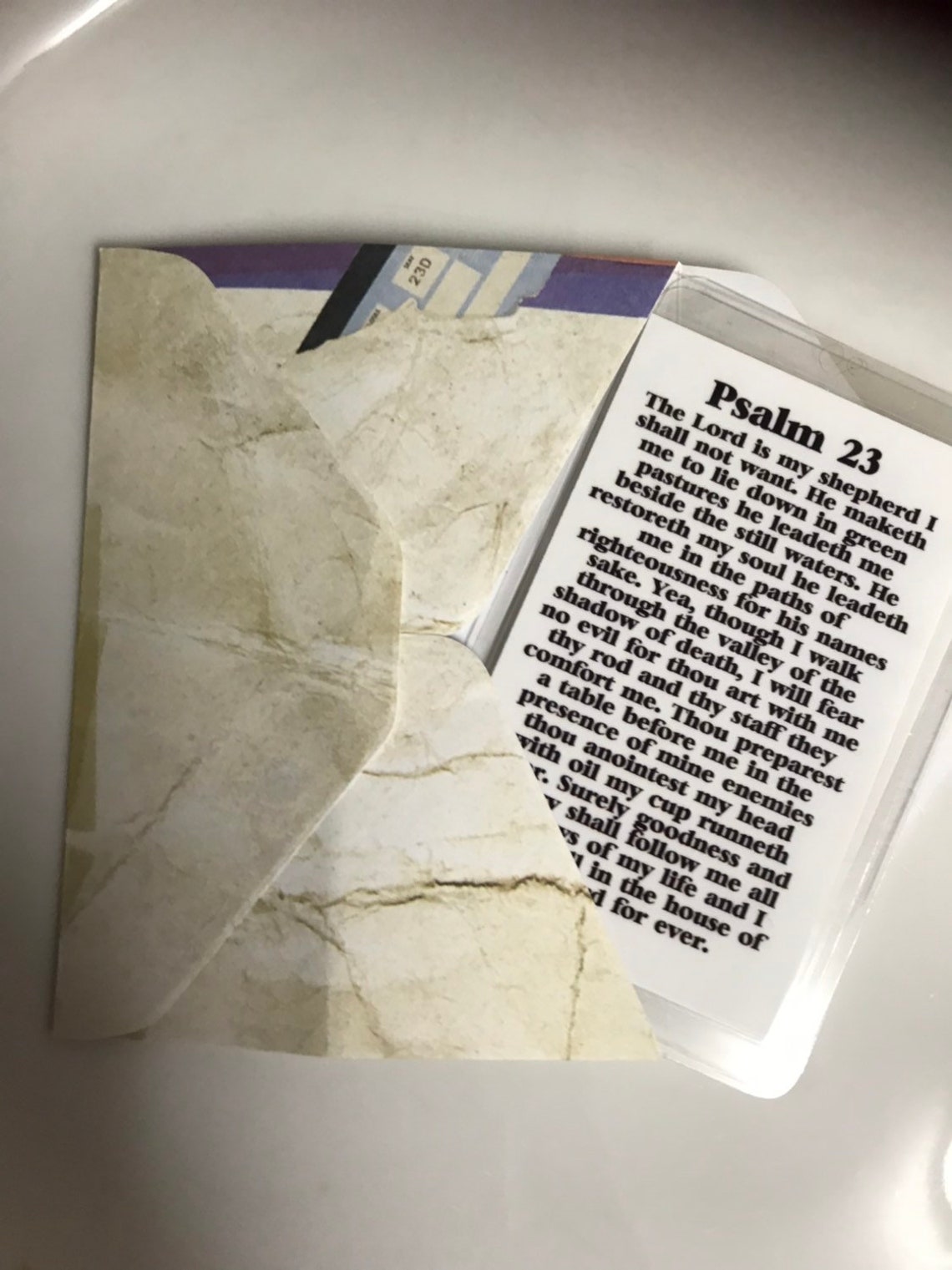 Psalm 23 Prayer Cards. ( 2.0 X 2.9 Inches) Credit Card Size ...