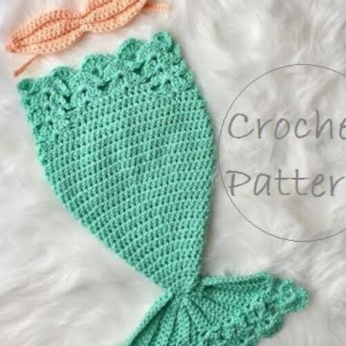 PDF78 Pearly Mermaid Cocoon Crochet Pattern Mermaid Tail - Etsy
