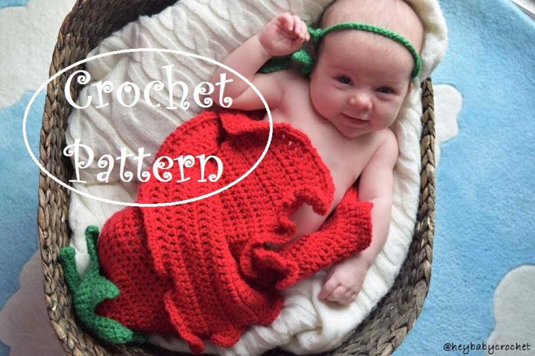 PDF - Rosebud Cocoon Photo Prop Crochet Pattern - Etsy